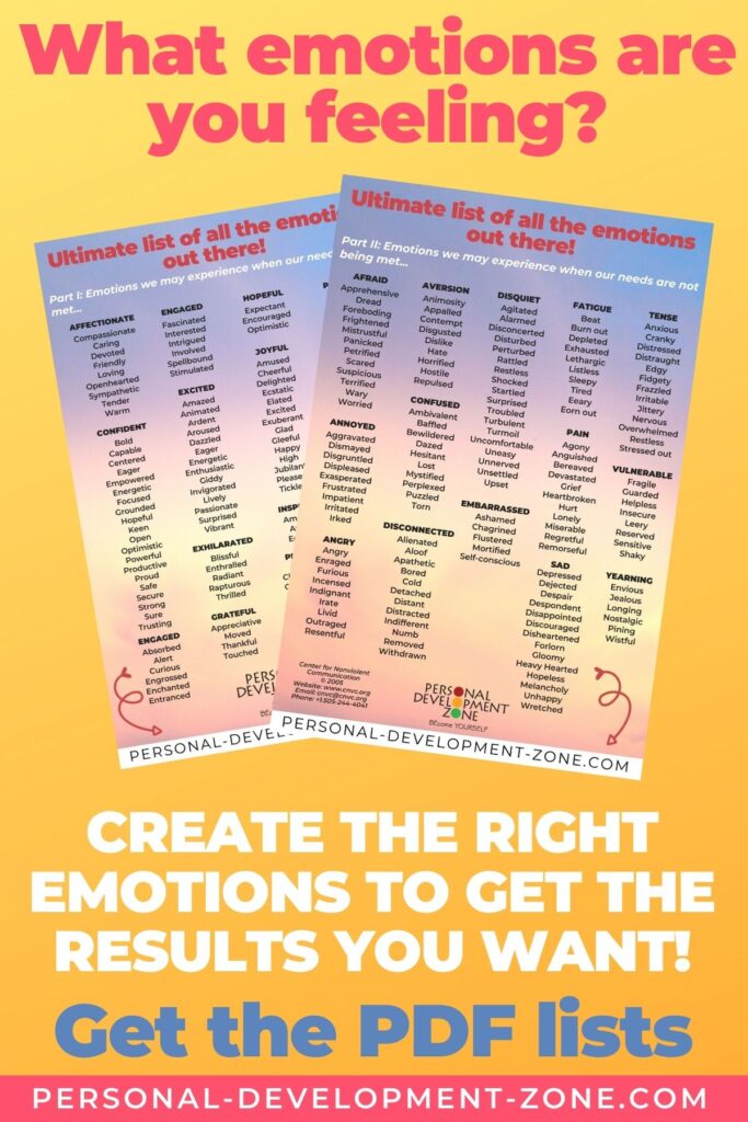 Emotions List PDF: The Ultimate Feelings' Archive [Updated 2022]